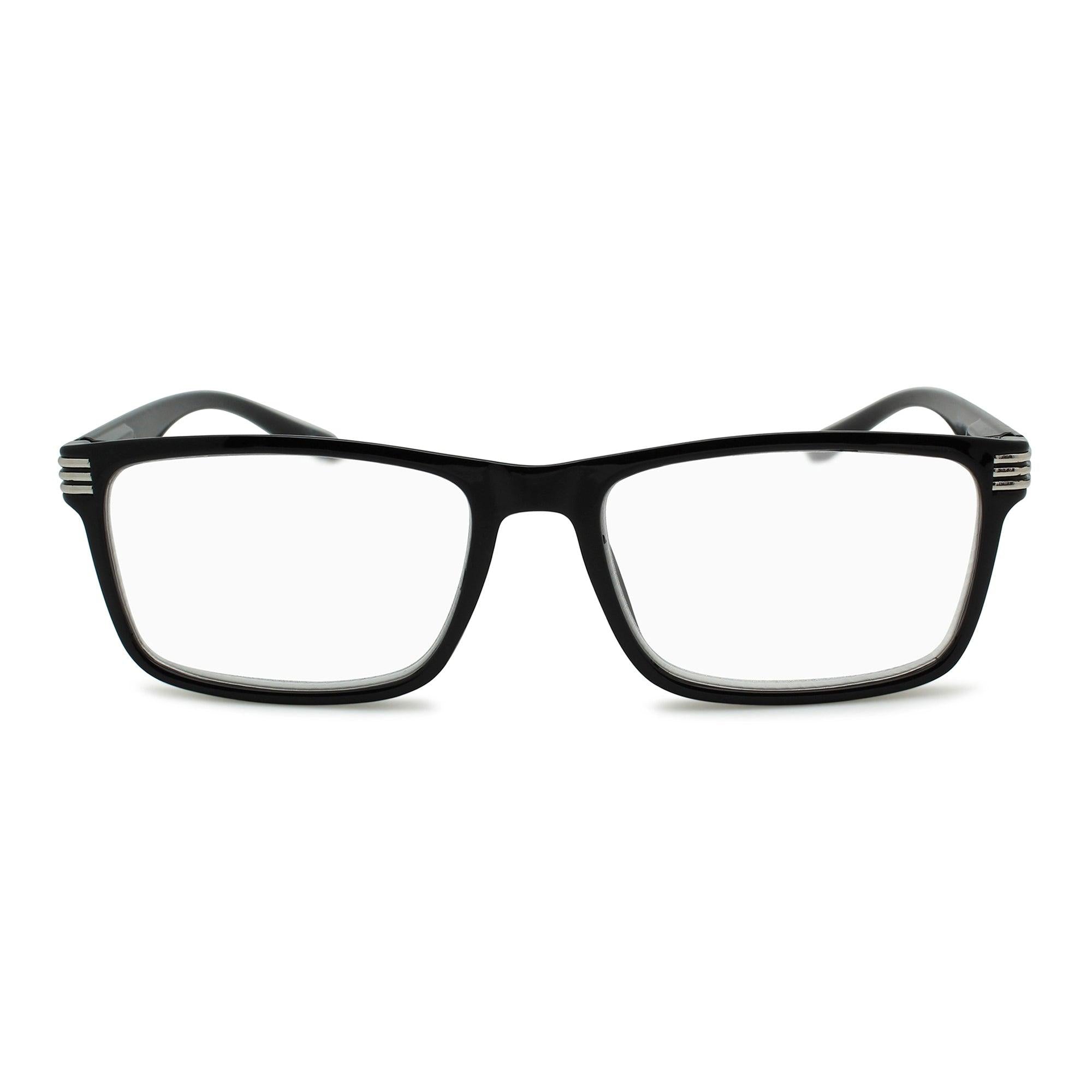 Men's Thick Frame Glasses Square Readers– 2SeeLife